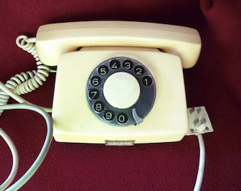 Vintage Yellow AT&T Stranger Things Themed Rotary Dial Telephone - Etsy