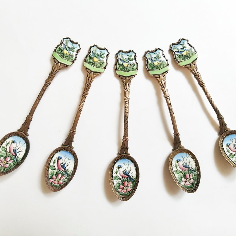 Enamel Spoons - Etsy