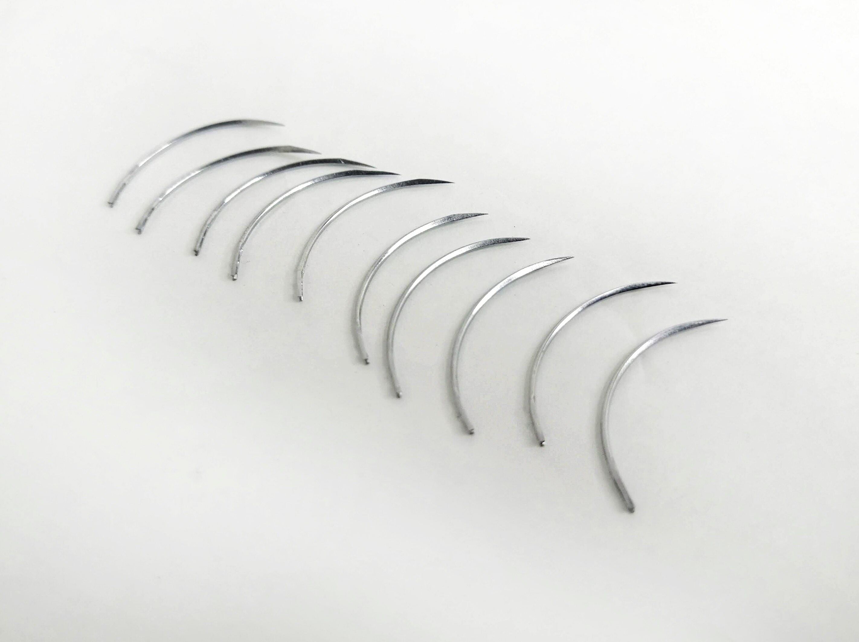 Curved Sewing Needles Set 10 Pieces Medical Clinic Instrument Surgical ...