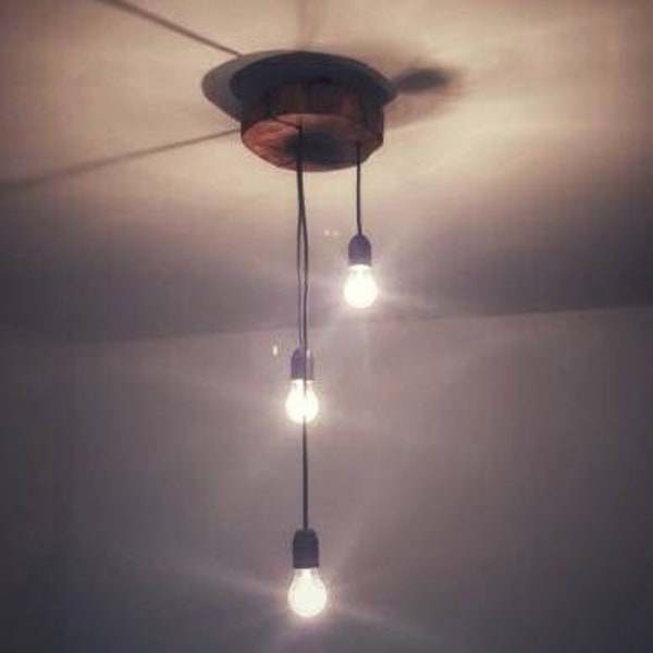 Live Edge Ceiling Lights - Etsy