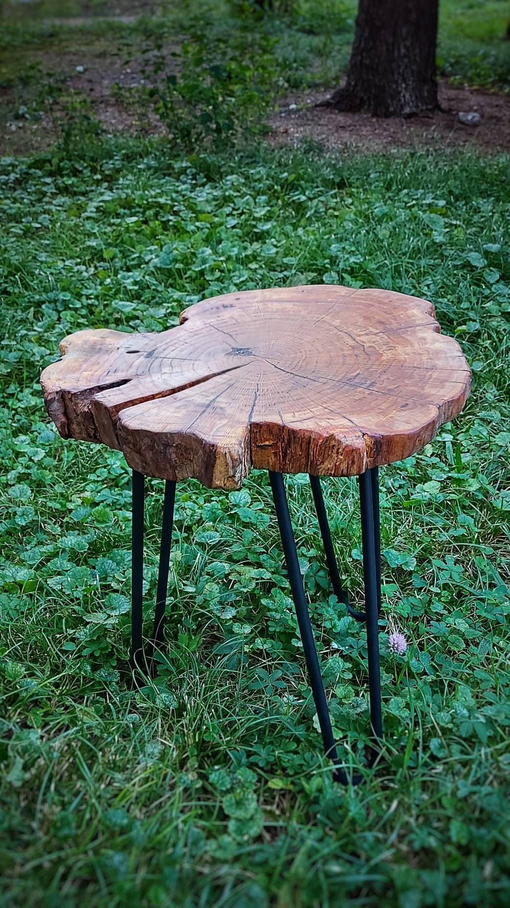 Handmade Live Edge End Table - Etsy