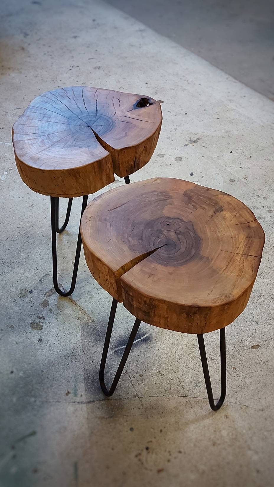 Handmade Live Edge End Table - Etsy