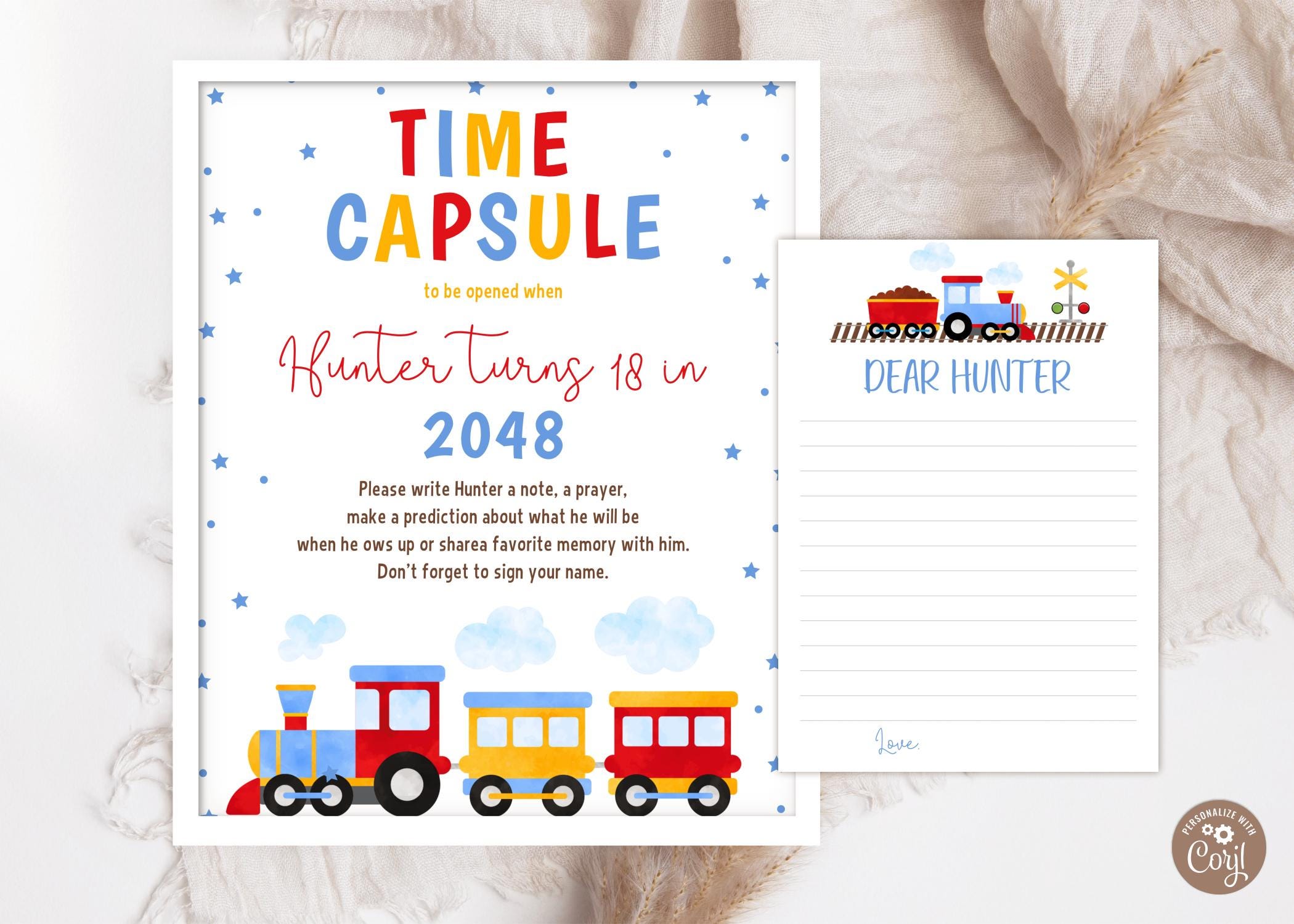 Editable Train 2nd Birthday Party Bundle, Chugga Chugga Two Two Party ...