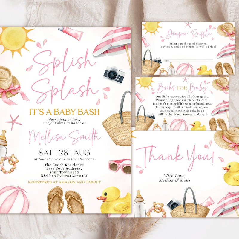 Pool Baby Shower - Etsy