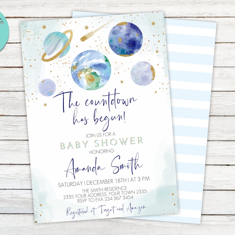 Space Baby Shower - Etsy