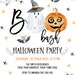 Editable Boo Bash Halloween Invitation. Halloween Party Invite. Costume ...