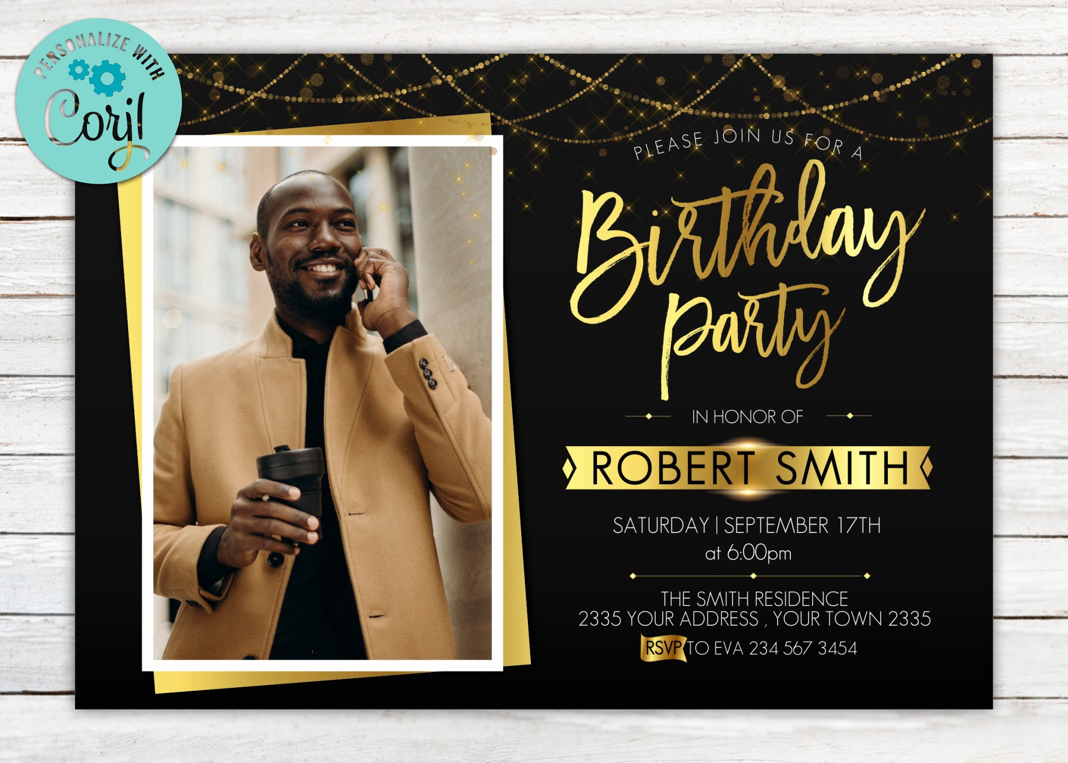 Editable Birthday Party Invitation. Birthday Party Invitation - Etsy