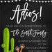 Editable Adios Farewell Party Invitation. Going Away Party Invite ...