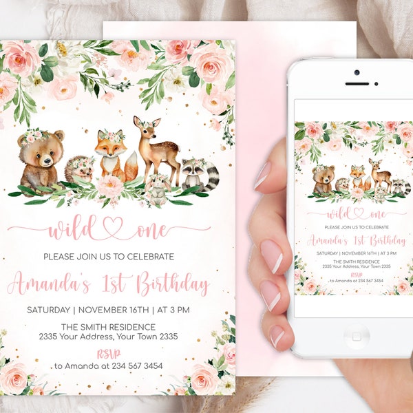 Forest Birthday Invitation - Etsy