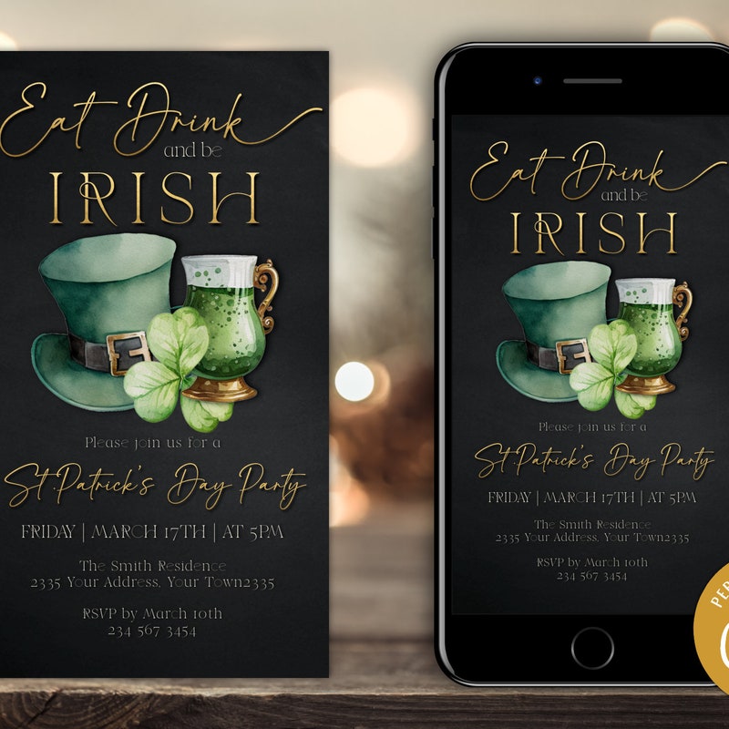 Irish Invitation - Etsy