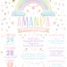Editable Rainbow Milestone Birthday Poster. Baby Birthday | Etsy Australia