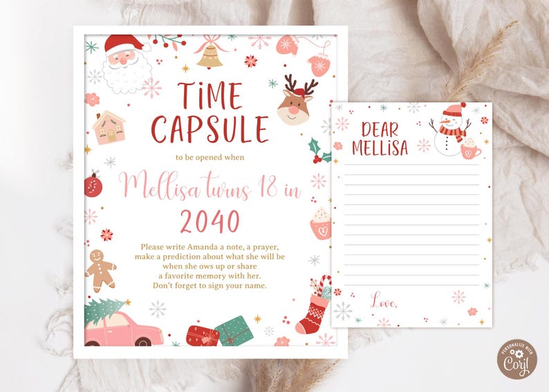 Editable Onederful Christmas Birthday Invitation Bundle. Winter First ...