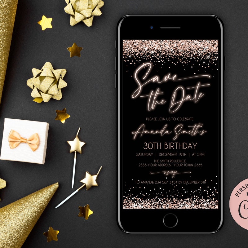 Party Save the Date - Etsy