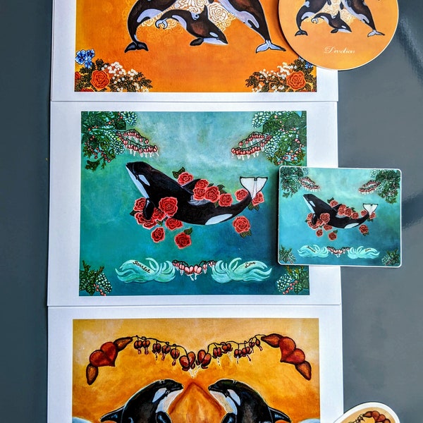 Killer Whale Art - Etsy