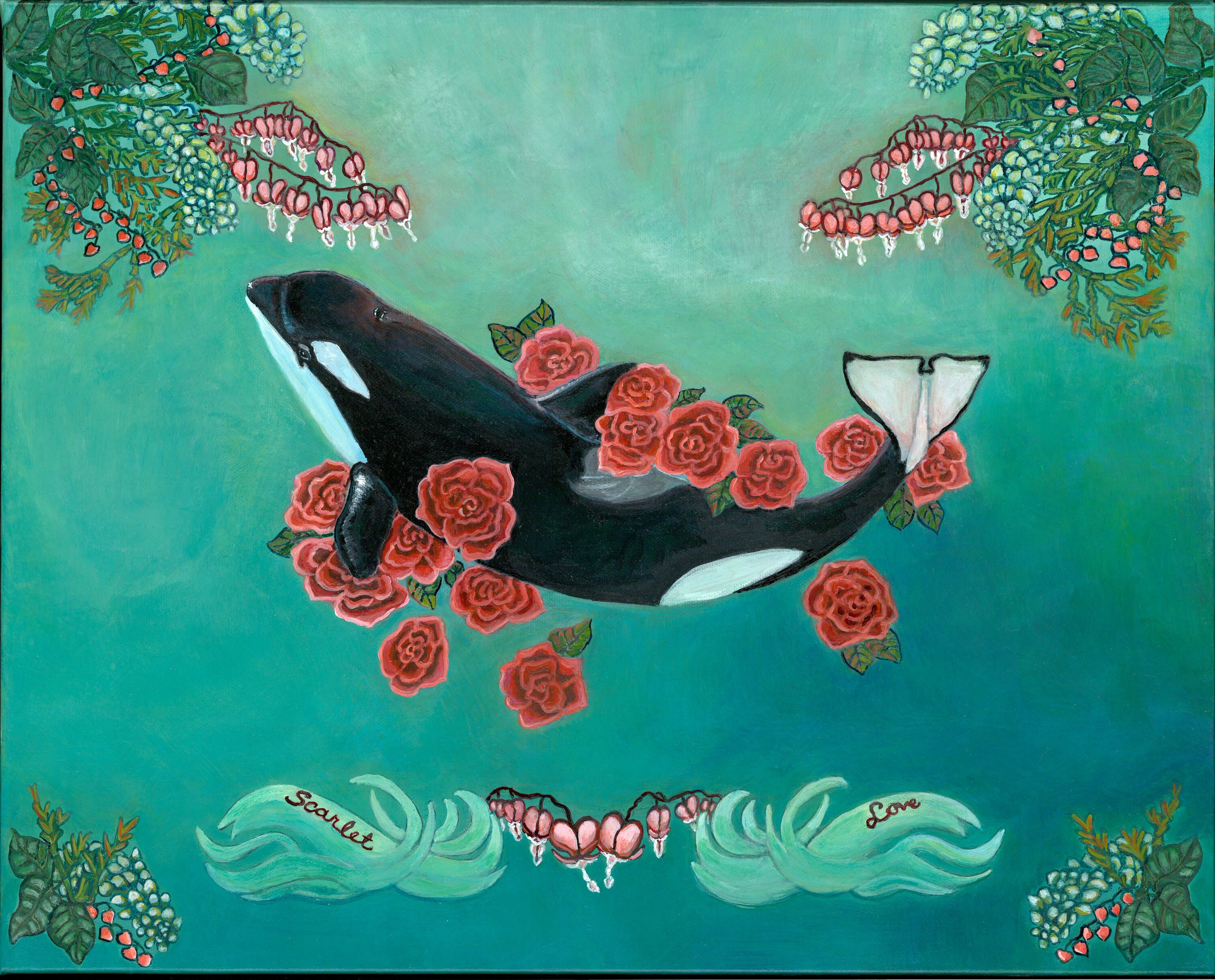 Southern Resident Orca Art Killer Whale Art Ensemble - Etsy France
