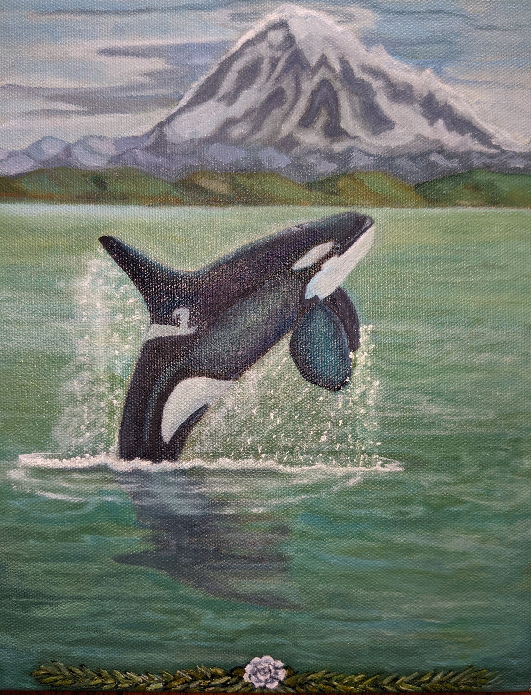 Orca Art, Commemoration of Southern Resident of K21 Cappuccino, 11 X 14 ...