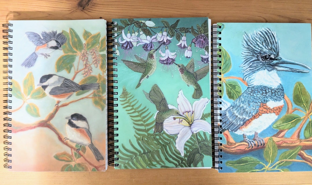 Hummingbird, Birding Journal, Lined Notebook, Diary, Chickadee ...