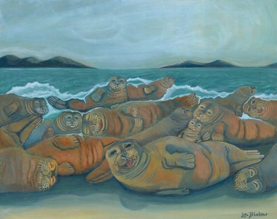 Art Sea Marine Seals