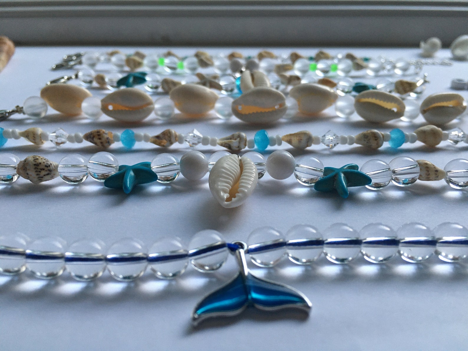 Beach Beaded Bracelets Shell Bracelets Beach Themed - Etsy