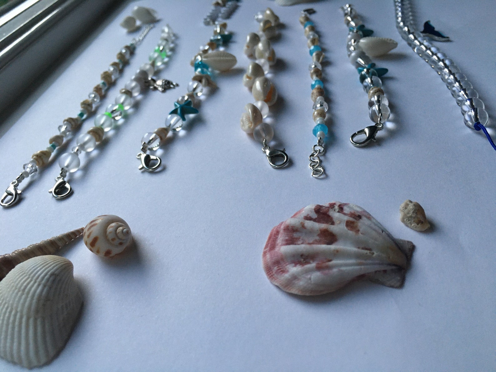 Beach Beaded Bracelets Shell Bracelets Beach Themed - Etsy