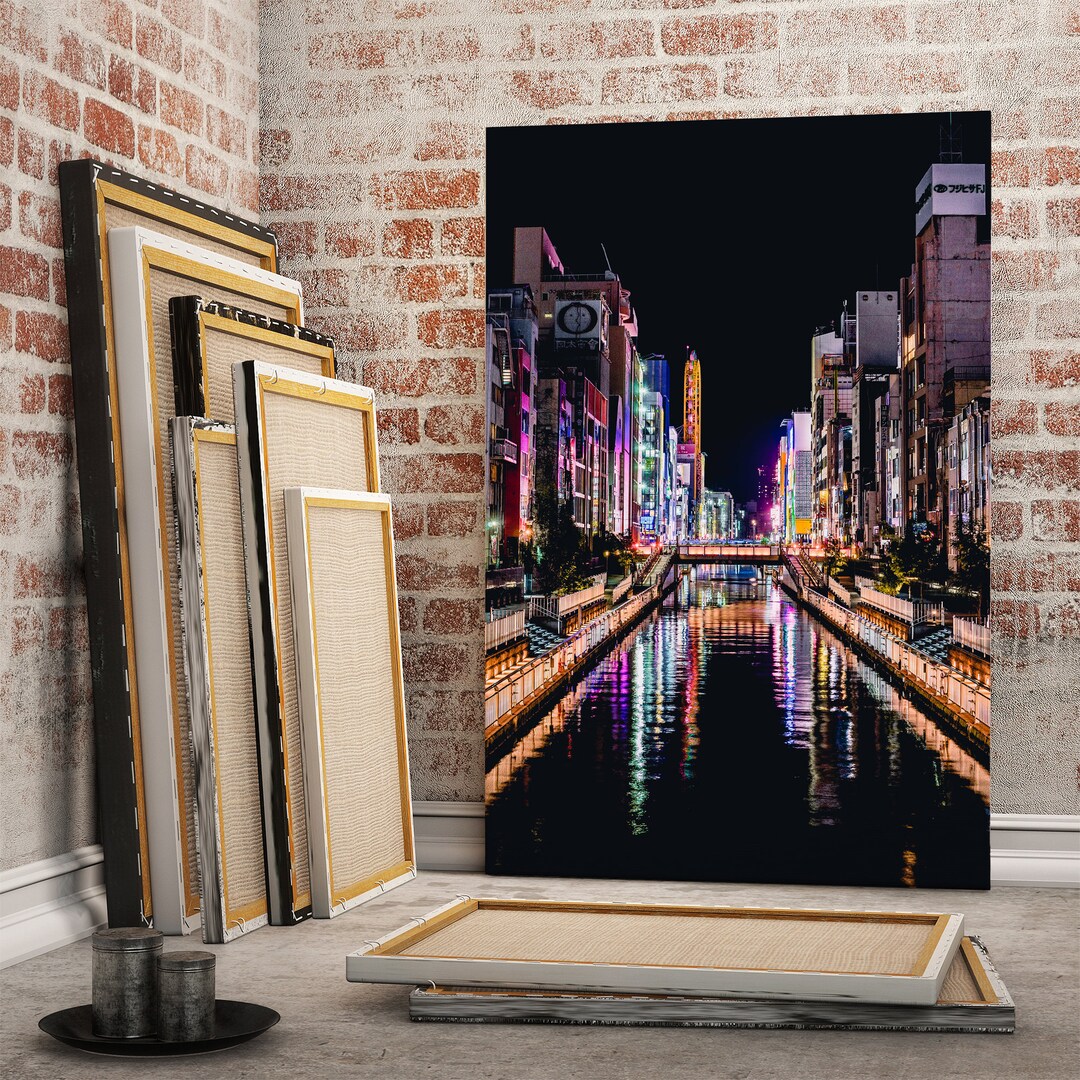 Osaka Wall Decor for Home, Japan Print Canvas Art, Osaka Cityscape ...