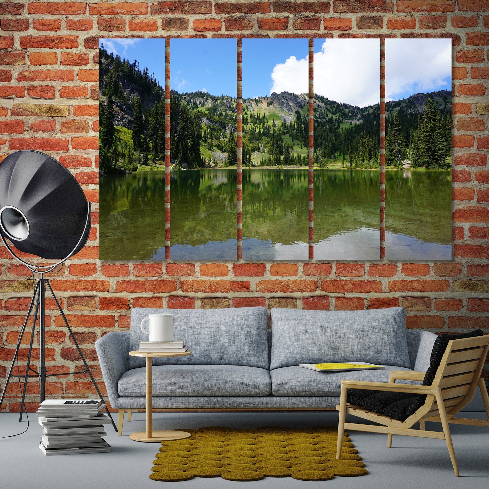 Canvas Set of Chinook Pass Print Wall Art Washington Nature | Etsy