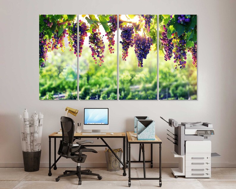 Grapes Kitchen Decor Kitchen Wall Decor Kitchen Art Kitchen Wall Art ...