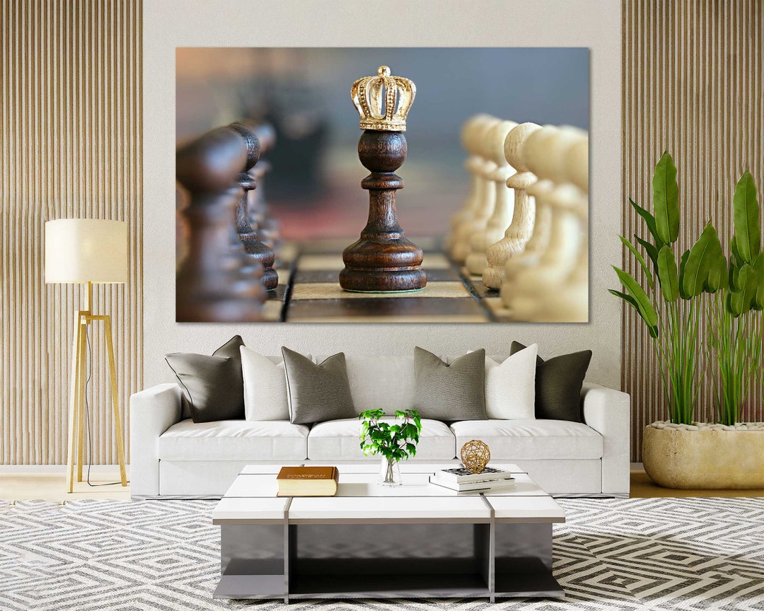 Chess Canvas Wall Art, Chess Multi Panel Wall Decor for Home and Office ...