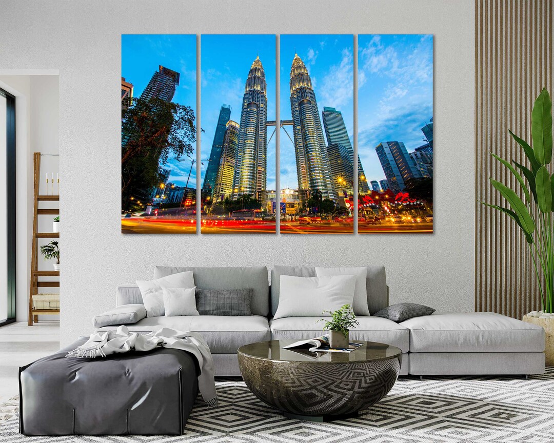 Canvas Set of Kuala Lumpur Malaysia Modern Wall Decorations - Etsy