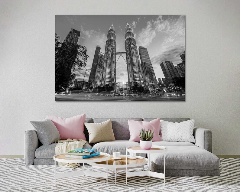 Canvas Set of Kuala Lumpur Malaysia Modern Wall Decorations - Etsy
