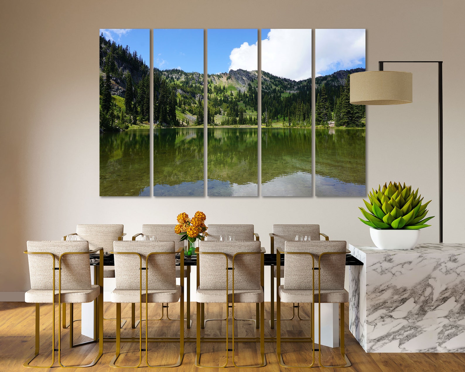 Canvas Set of Chinook Pass Print Wall Art, Washington Nature Picture ...