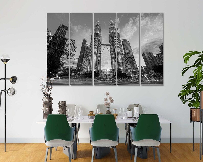 Canvas Set of Kuala Lumpur Malaysia Modern Wall Decorations - Etsy