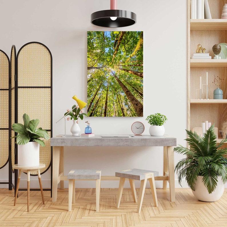 Green Trees Home Decor Art Trees Wall Decor Prints Forest - Etsy