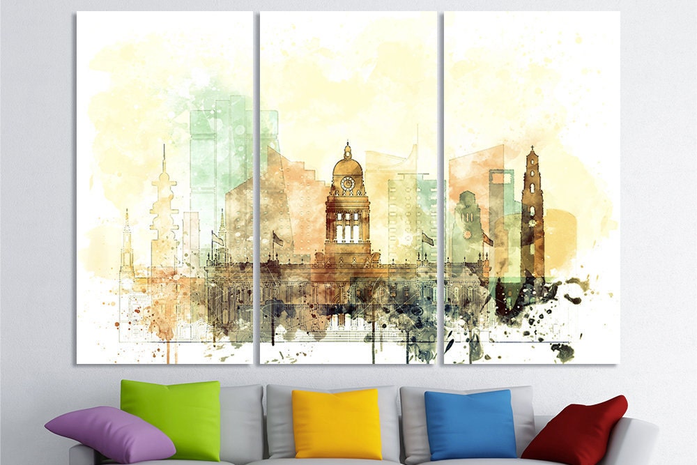 Leeds Large Wall Art Sale Leeds Wall Painting Decor Leeds Wall | Etsy