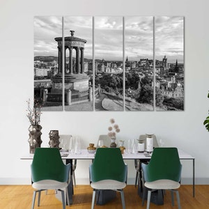 Canvas Set of Edinburgh Scotland, Edinburgh Art Deco Home Decor ...