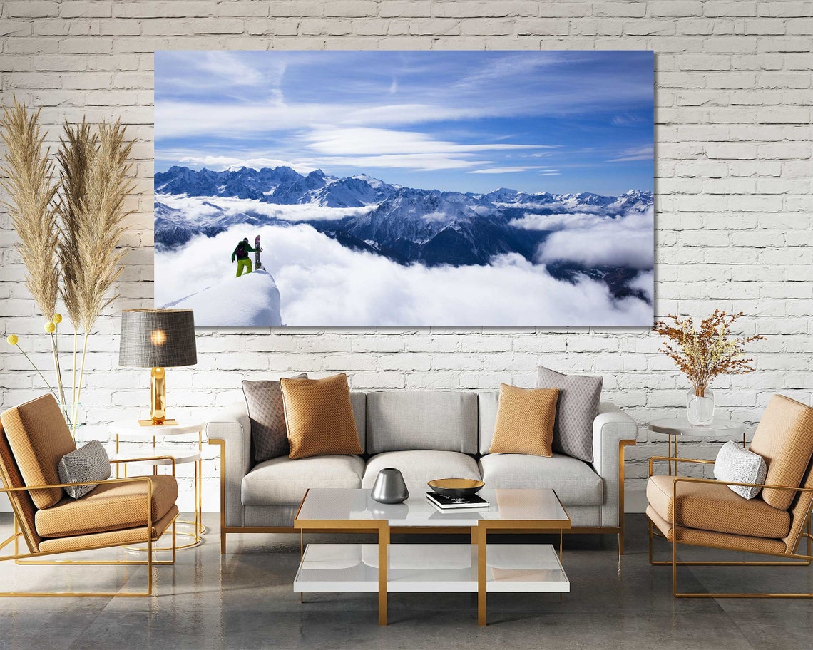 Snowboard Wall Art Snowboard Photo Snowboard Canvas Snowboard Gifts ...