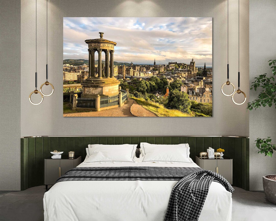 Canvas Set of Edinburgh Scotland, Edinburgh Art Deco Home Decor ...