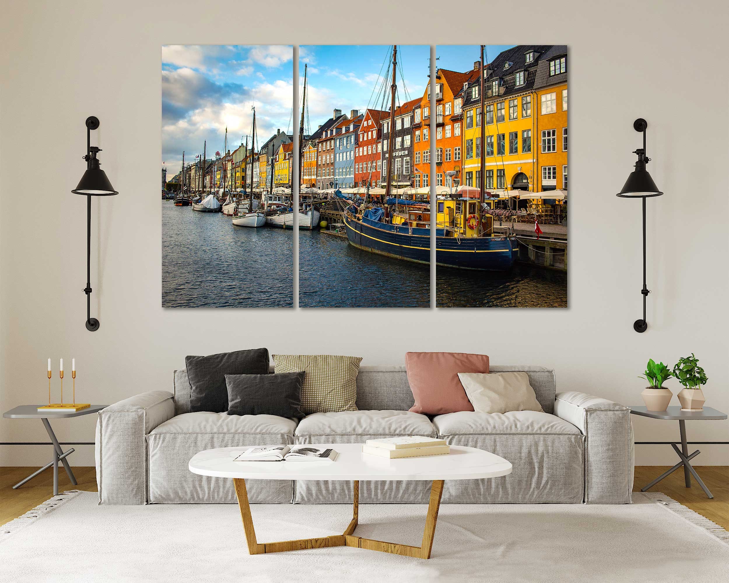 Copenhagen Art Copenhagen Canvas Copenhagen Wall Art | Etsy