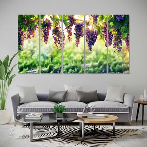 Grapes Kitchen Decor Kitchen Wall Decor Kitchen Art Kitchen Wall Art ...