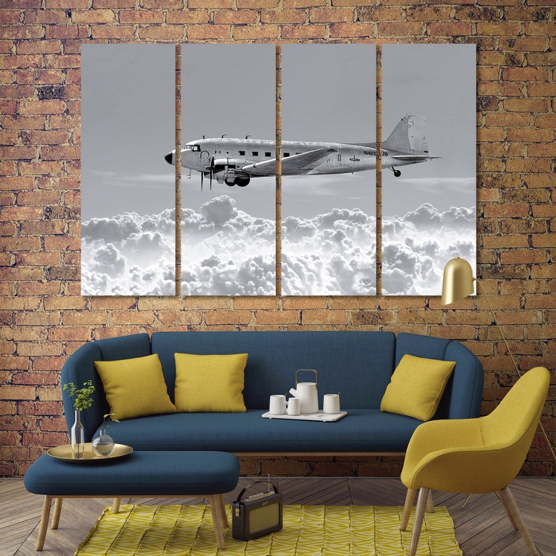 Canvas Set of Airplane Aircraft Cool Canvas Art Aerodrome | Etsy