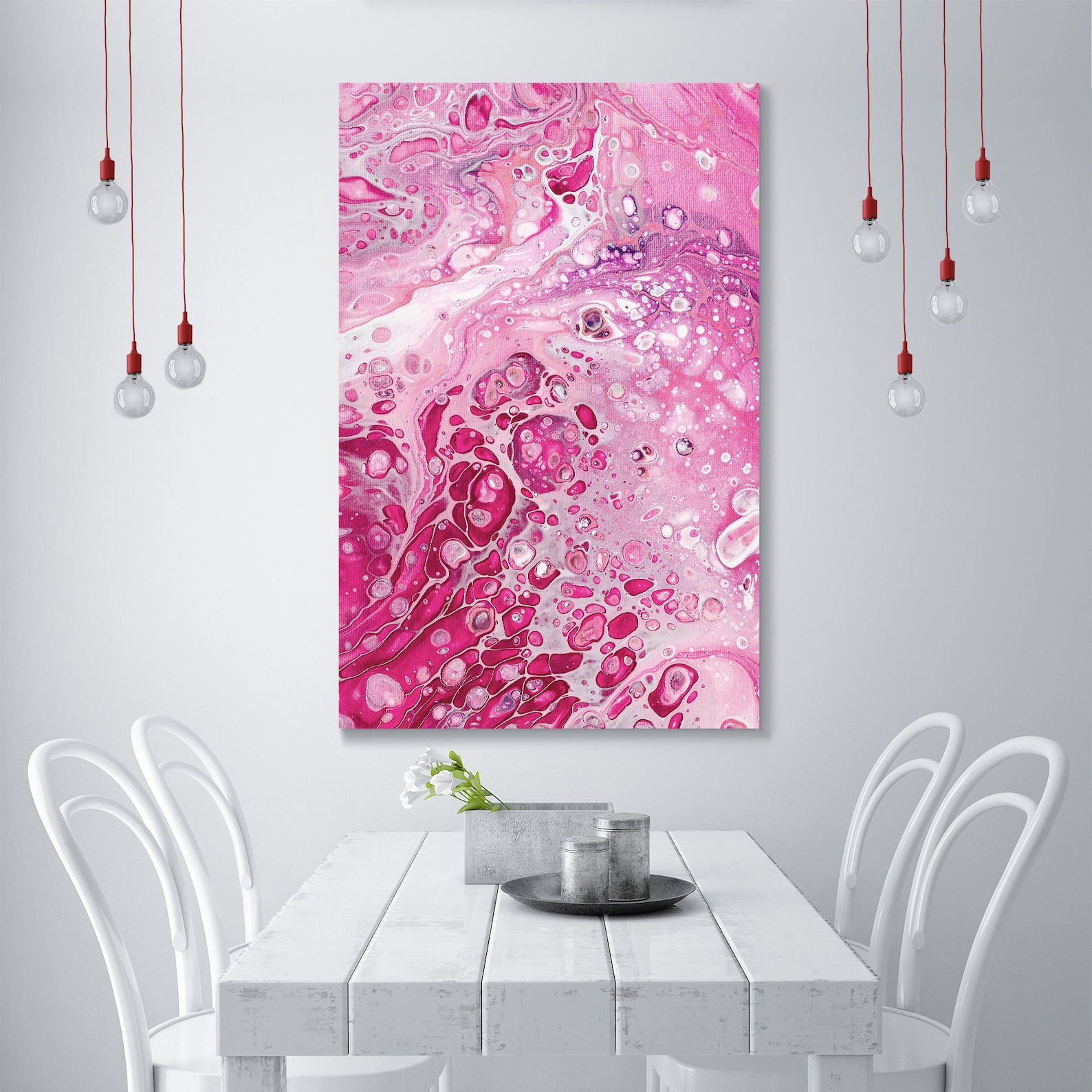 Pink Abstract Wall Art Pink Acrylic Abstract Pink Abstract - Etsy