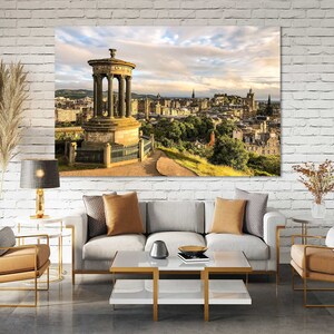 Canvas Set of Edinburgh Scotland, Edinburgh Art Deco Home Decor ...