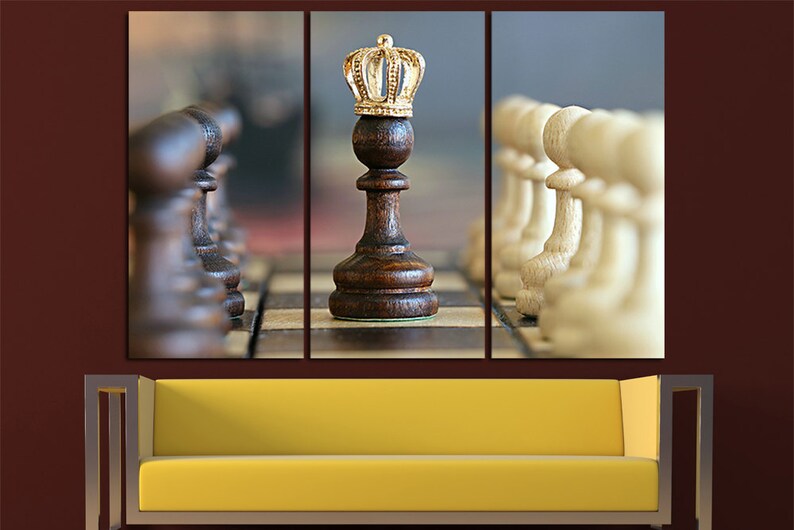 Chess Canvas Wall Art Chess Multi Panel Wall Decor for home | Etsy