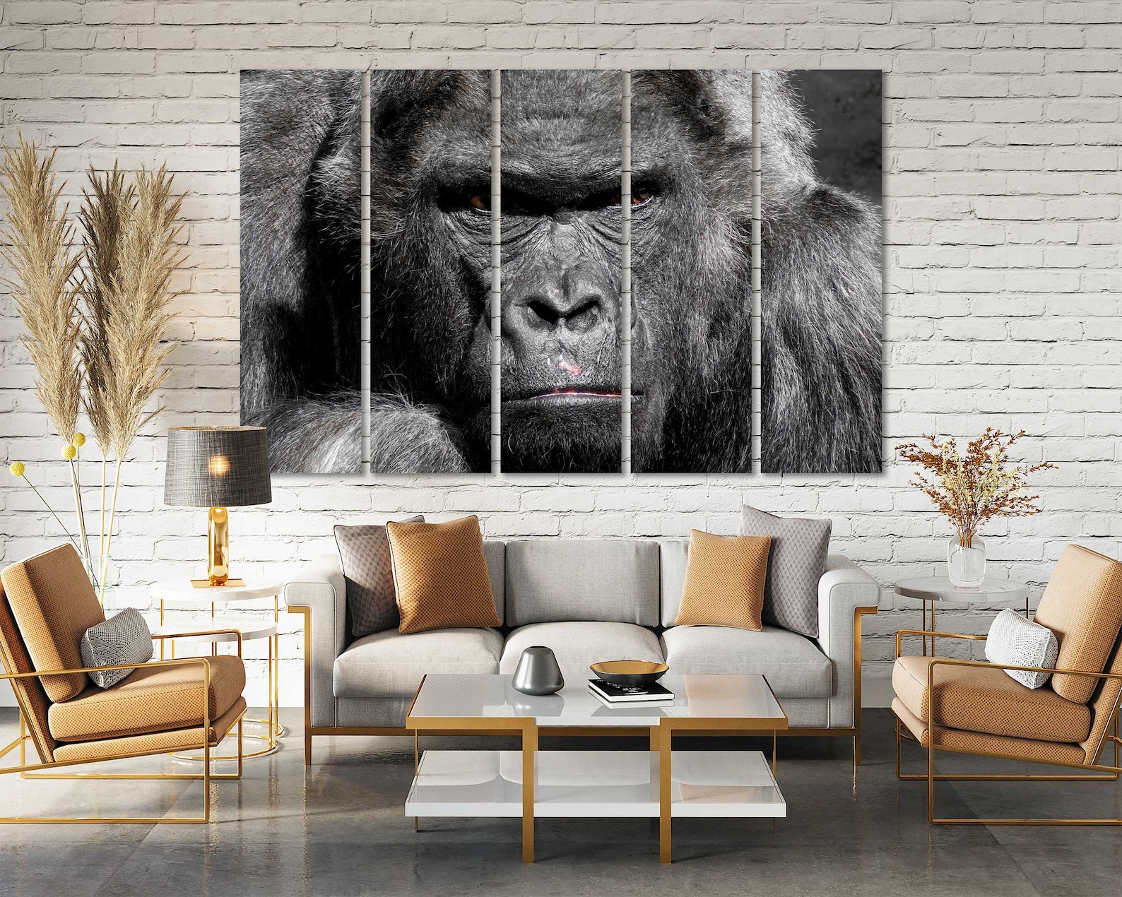 Gorilla Wall Art Gorilla Art Gorilla Canvas Gorilla Print Gorilla ...