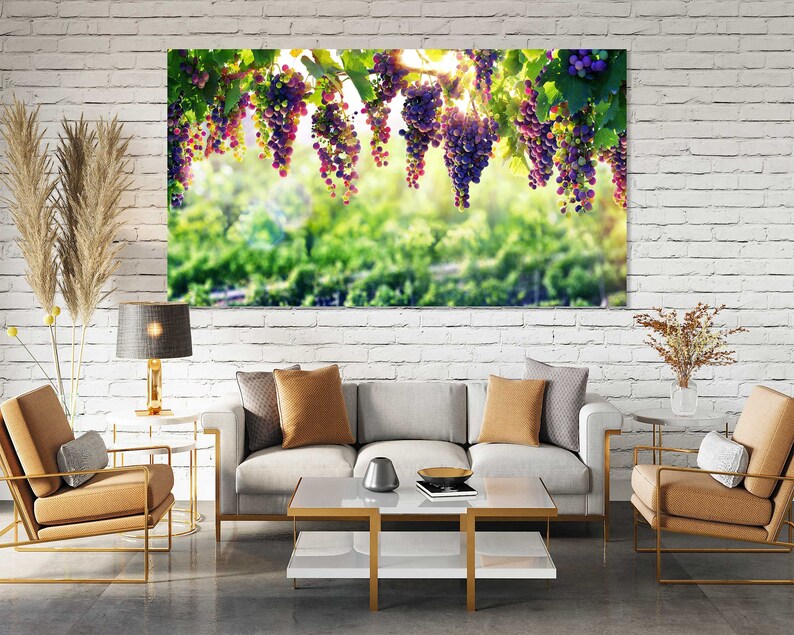 Grapes Kitchen Decor Kitchen Wall Decor Kitchen Art Kitchen Wall Art ...