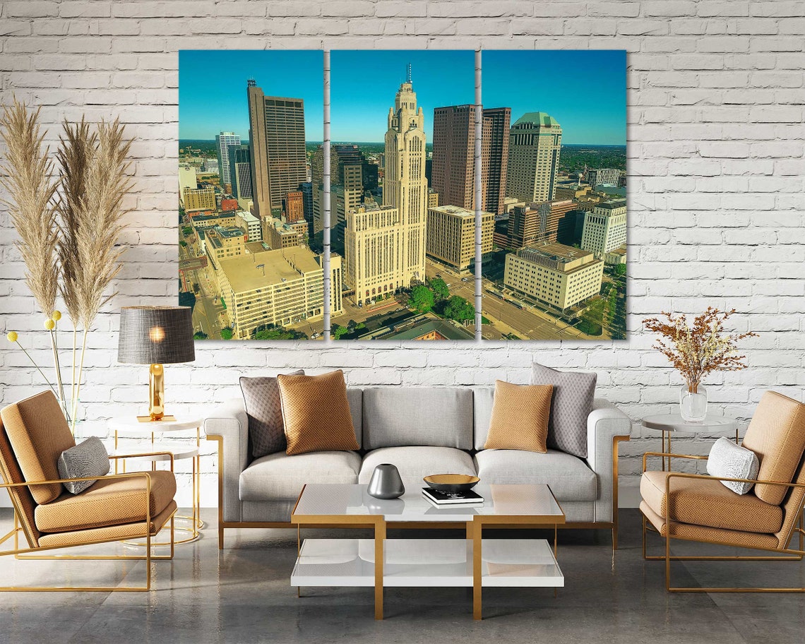 Columbus Art Ohio Cityscape Columbus Wall Art Columbus Wall Decor ...