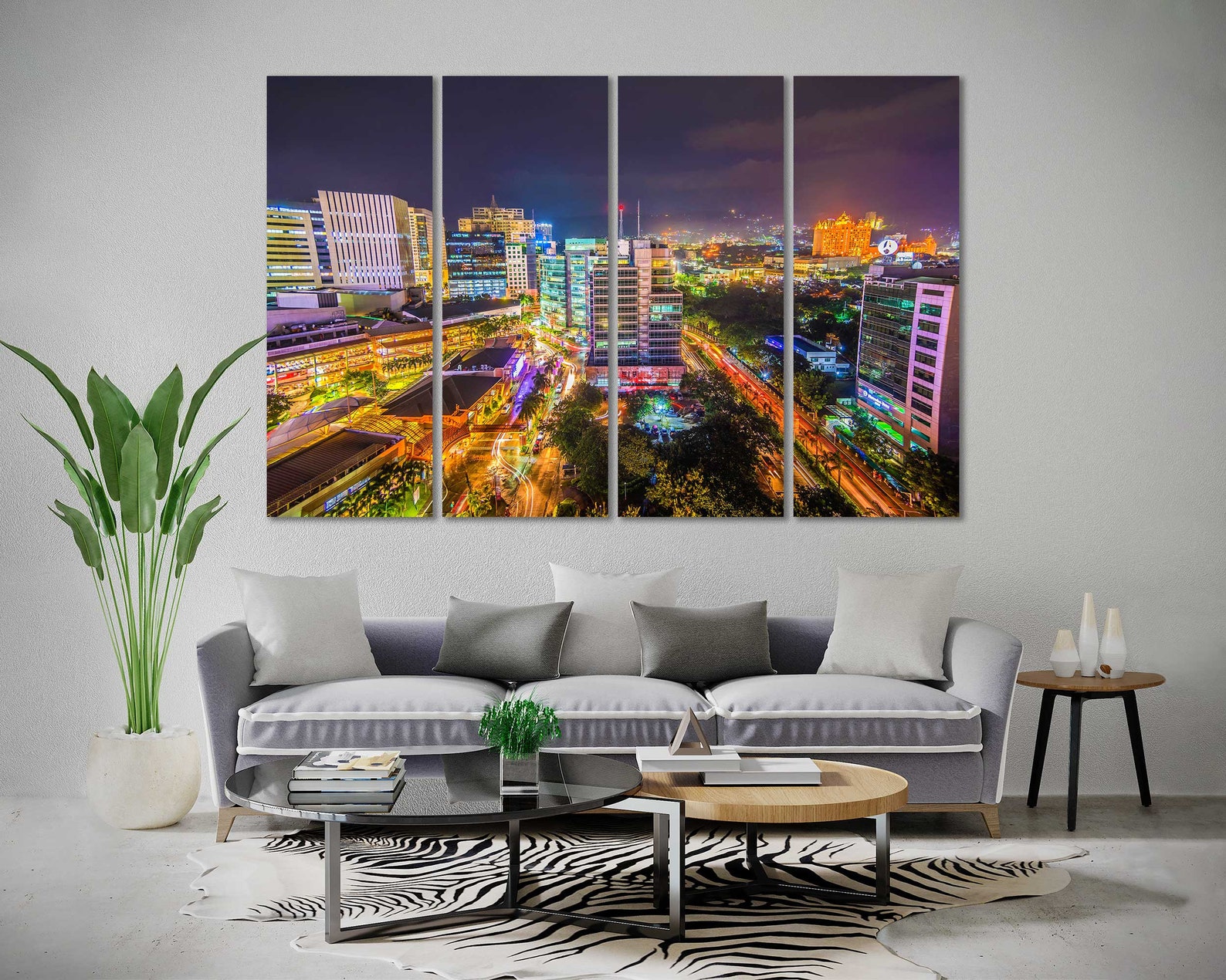 Canvas Set of Cebu City, Philippines Art Wall, Cebu Print Canvas, Cebu ...