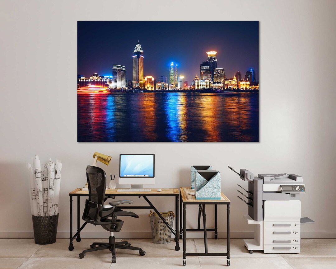 Shanghai Art China Cityscape Shanghai Wall Art Shanghai Skyline ...
