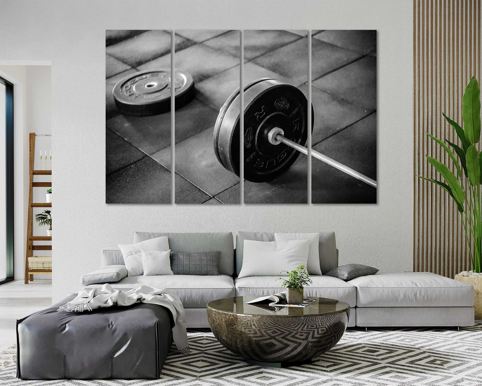 GYM Art for Wall Decor, Fitness Wall Art, Sport Print Canvas, Crossfit ...