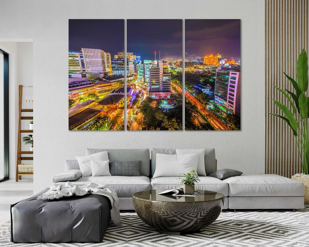 Canvas Set of Cebu City, Philippines Art Wall, Cebu Print Canvas, Cebu ...
